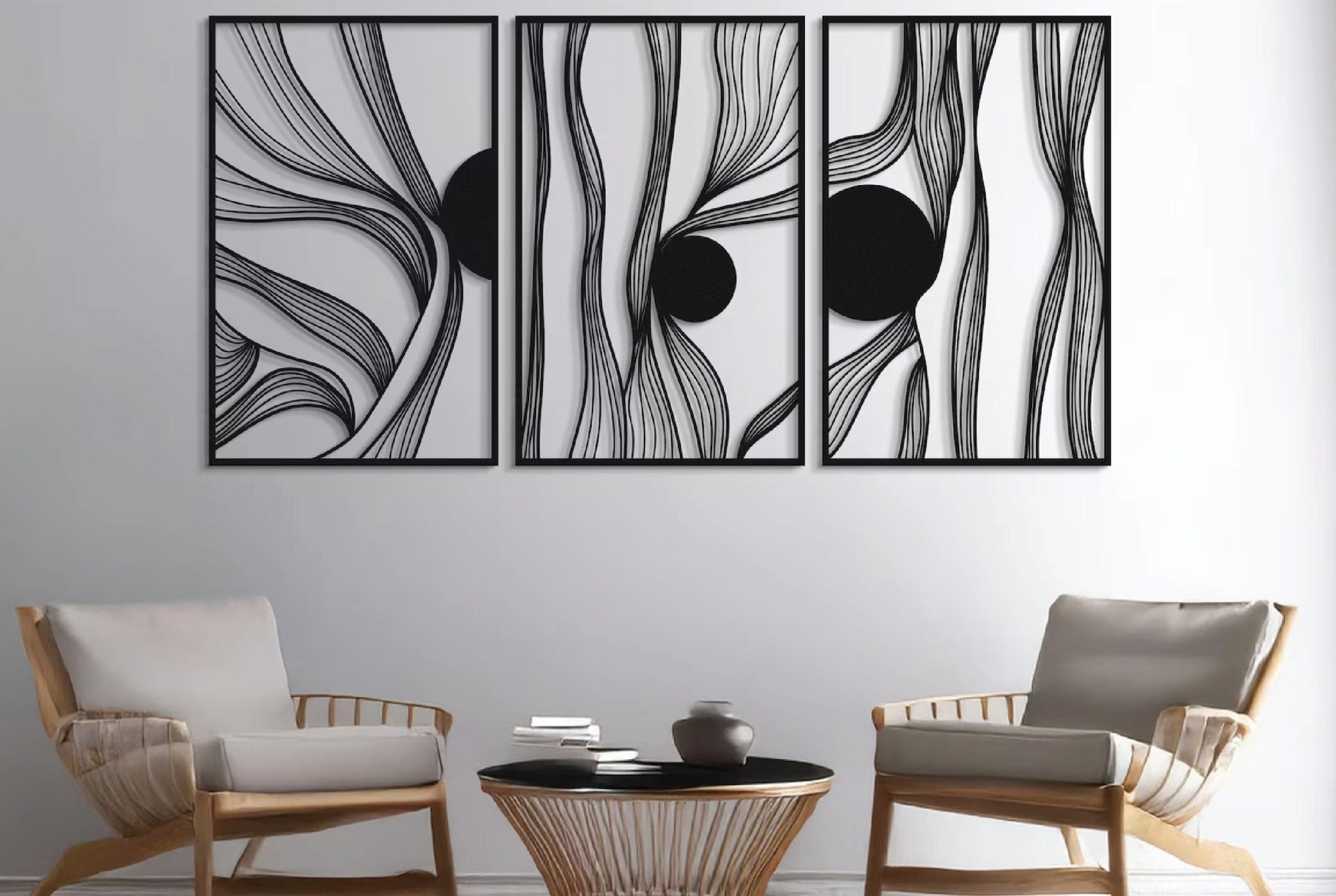 Fluid Eclipse Metal Wall Art – MET-AL