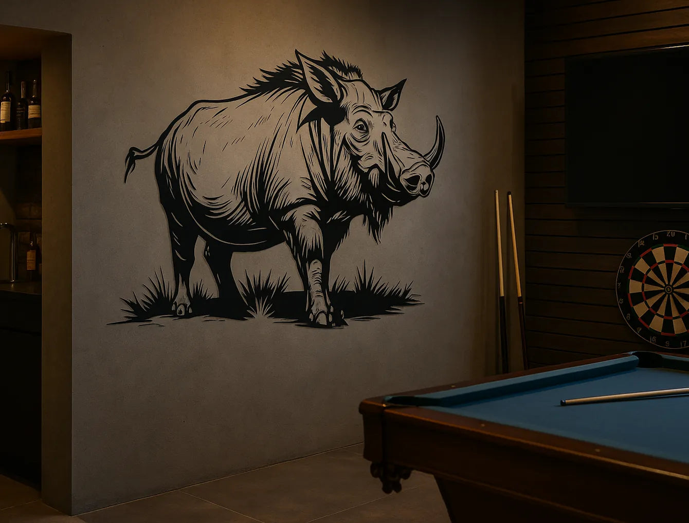 Warthog Metal Wall Art – MET-AL