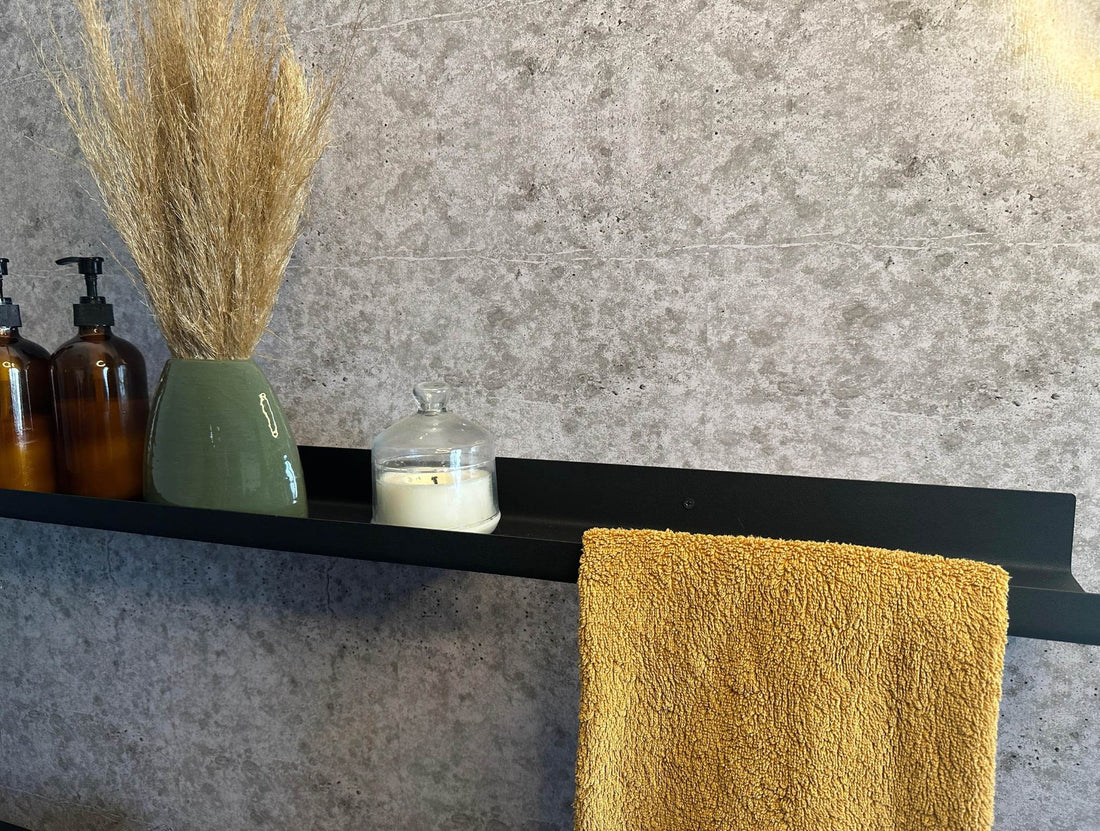 Zenith Metal Bathroom Shelf & Towel Rail – MET-AL